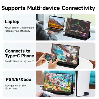 China 14.0 inch high brightness full-color 1080P high-definition portable ultra-thin extended display for gaming and entertainment for sale