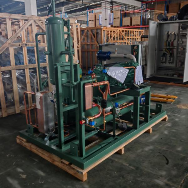 1つの圧縮機を持つグリーンスクリューコンデンサーユニット