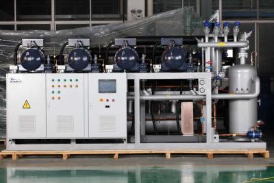 China Unidad de condensación de varios compresores con compresores de tornillo en venta