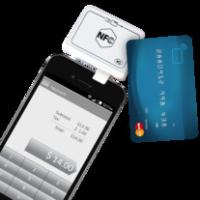 China AMR220-C1 BLE RFID NFC Reader , Mpos Card Reader ACS Secure For Mobile Payment for sale