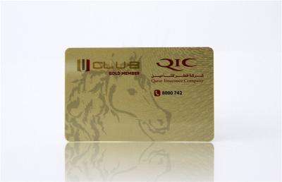 China O cartão plástico CMYK da lealdade do PVC deslocou a impressão para a superfície terminada resíduo metálico do presente à venda