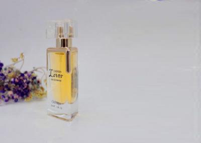 Китай Transparent 30ml Refillable Glass Perfume Bottle Fashion Shape With Screw Caps продается