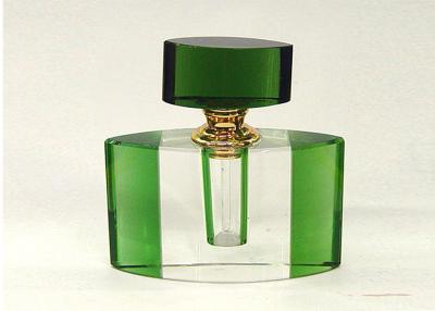Китай Customized Green Empty Perfume Spray Bottles Silver Spray And Black Caps продается