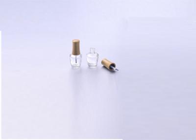 Китай Bamboo Caps Empty Glass Nail Polish Bottles , 15ml Clear Nail Polish Bottle Customized продается
