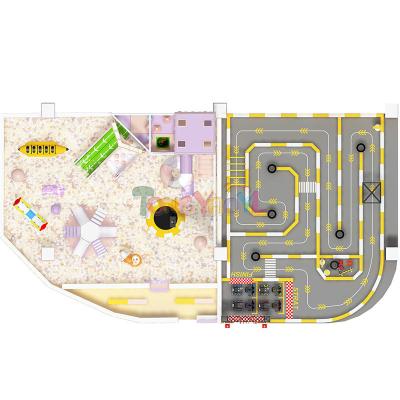 China Racing Indoor Playground Ball Pool Entertain Indoor Playgrounds Equipment Customized for sale