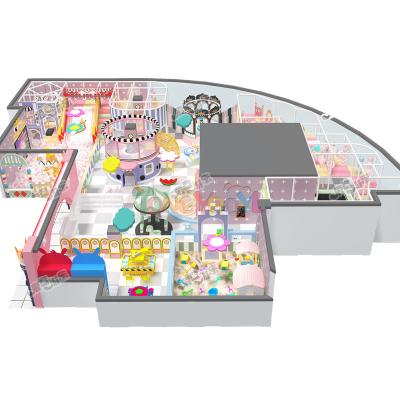 China Customizable Theme Indoor Playground Equipment Large Size Indoor Playground Structures Vivid Colors for sale