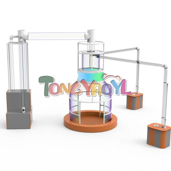 Electric Soft Play Playground Equipment Ocean Ball Fun Play Blowing Machine For Shopping Malls