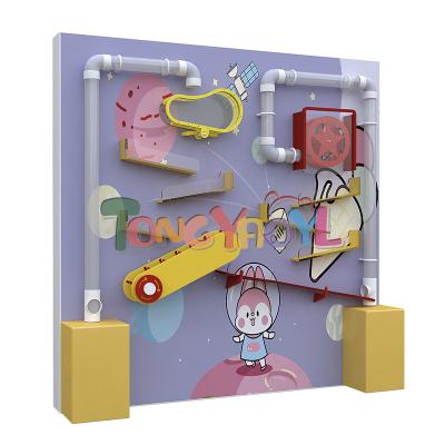 China Safety Soft Play Equipment 0.35KW Playground Wall Games Fine Workmanship for sale