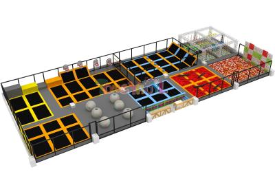 Cina Attrezzature per parchi di trampolini commerciali Unisex Attrezzature per centri di trampolini con rete di recinzione in vendita