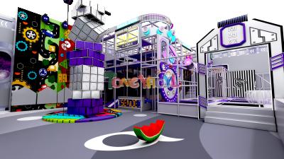 Cina Emozione Ninja Avventura Ninja Parco giochi interno Disegno personalizzato in vendita