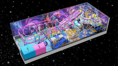 China Quality Indoor Playground Equipment from factory, 280 sqm space-themed indoor playground, for sale