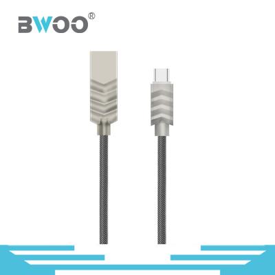 China Fashion Fish Bone Line Colorful USB Data Charging Cable with Lightning Micro Type-C Pin for sale