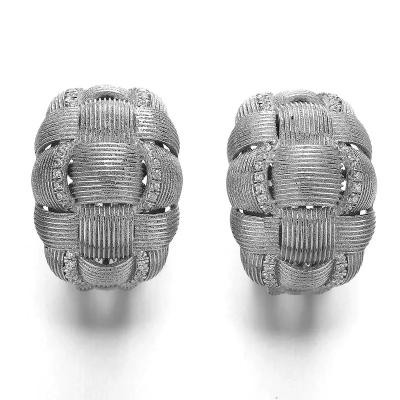 China 10.41g Sterling Silver Hoop Earrings grueso, pendientes de la jerarquía de los pájaros de la coincidencia en venta