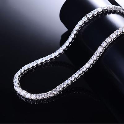 Cina i braccialetti di cristallo del tennis dell'argento 5A S925 annullano la banda del giorno di amicizia del braccialetto di 3mm in vendita