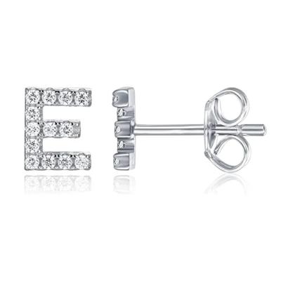 China Circona cuadrada 925 Sterling Silver Earrings, 0.8g Sterling Silver Studs en venta