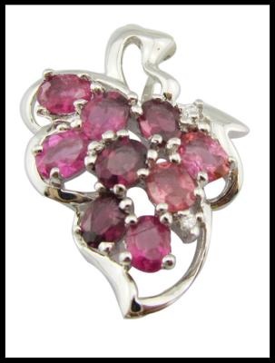 China Customised Genuine Silver Gemstone Charm Main Stone Shape Marquise for sale