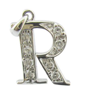 China Alfabet-Buchstaben-Belastungen 18K Goldplattiert Alfabet-Anhänger für Ihre Sammlung Anhängerkette Diamant-Alfabet-Anhänger zu verkaufen