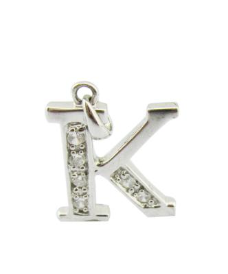 중국 반짝이는 ABCDEFGHIJK;MNOPQRSTUVWXYZ 알파벳 목걸이 925 은 지르콘 돌 판매용