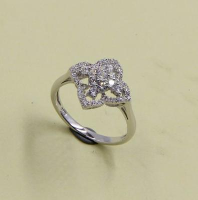 China 2-3mm 925 Prata CZ Chevron Anéis de casamento para Promessa de Noiva 925 anel de prata esterlina prata flor anel de prata faixa rin for sale