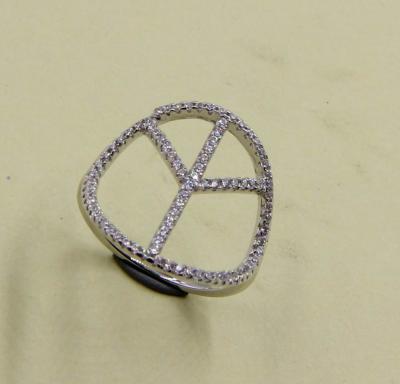 China Sterling Silver Round Cut Cubic Zirconia Sparkling Rings Anéis de prata simples Anéis de paz Anel empilhador Anel de prata anel empilhável for sale