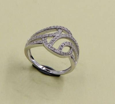 China Sterling Silver Cubic Zirconia Rings For Daily Wear Sterling Silver Heart Ring Sterling Silver Thumb Rings Fashion for sale