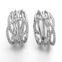 China Brincos Vivienne Westwood Earrings da CZ da prata da estrutura de mosaico 925 da tira à venda