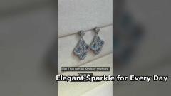 Elegant 925 Sterling Silver CZ Earrings for Every Occasion Blue CZ Earring Studs