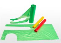 China Soft  Disposable Plastic Aprons , Non Woven Disposable Apron Embossed  Surface for sale