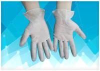 China Customized Logo Disposable Polyethylene Gloves Polyvinylchloride Vinyl Material for sale