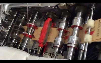 China Roll Square Bottom Automatic Shopping Paper Bag Making Machine with handle making for sale