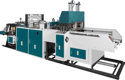 China High Speed T-Shirt Plastic Shopping Bag Making Machine (two out) for sale