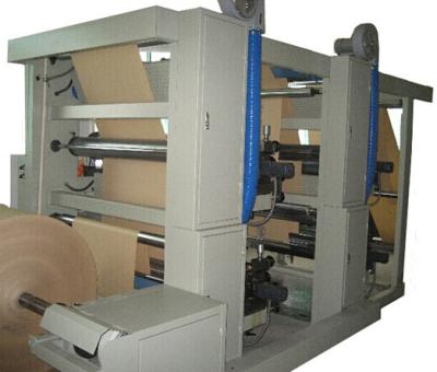 China High Efficient 4 color flexo press (with reel) for paper bag roll printing for sale