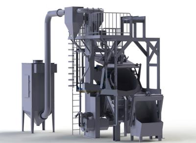 China Casting Cleaning Tilting Drum Type Shot Blasting Cleaning Machine for sale