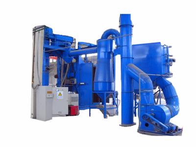 China Metal Machine:Single Hook/Double Hook Type Shot  Blasting Cleaning Machine for sale