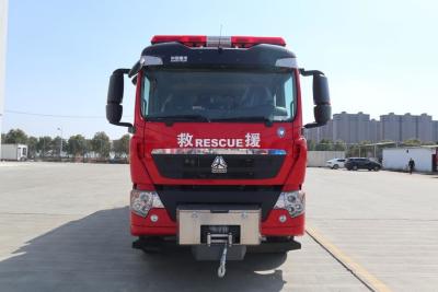 Cina JY120 HOWO Dipartimento dei vigili del fuoco di soccorso camion pesante di soccorso di fuoco e acqua 6 persone in vendita