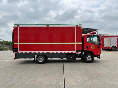Cina QC90 Apparecchi Isuzu Commercial Fire Trucks Salvezza 3 Persone Colore rosso in vendita