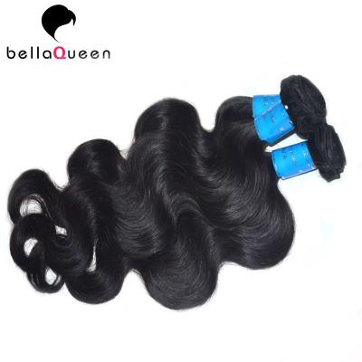 Cina Trama vergine indiana nera naturale dei capelli di Wave del corpo di uso del salone per le donne in vendita