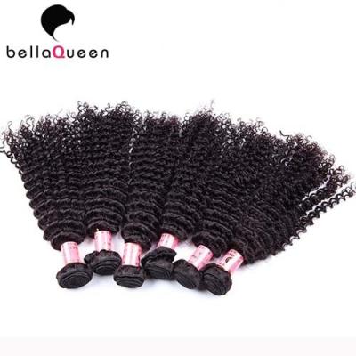 Cina Nero naturale riccio disegnato indiano di estensioni dei capelli di Remy 100G il doppio in vendita