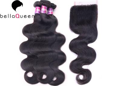 Cina Capelli umani di Wave del pizzo del corpo nero naturale brasiliano della chiusura, 8