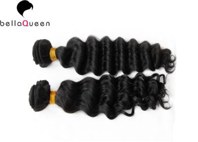 China De natuurlijke Zwarte Diepe Weft 100 Uitbreidingen van het de Percenten Menselijke Haar van het Golf6a Remy Haar voor Meisjes Te koop