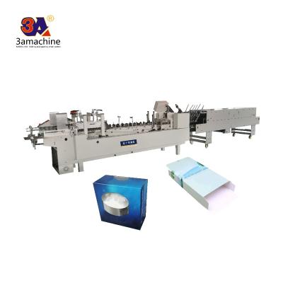 China Máquina de colagem de pasta de caixa de papelão totalmente automática com inspecção de saída por vídeo à venda