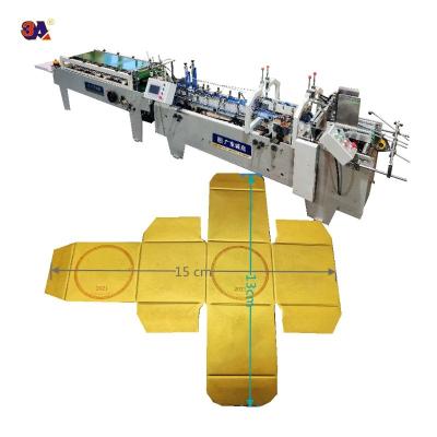 Cina Video di ispezione in uscita fornito Mini Box Folder Gluer Machine per piccole scatole pieghevole in vendita