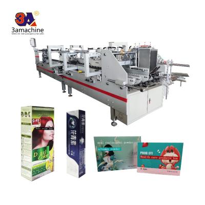 China Máquina de colagem de pasta de cartão 3A controlada por PLC para produção automática de caixas à venda