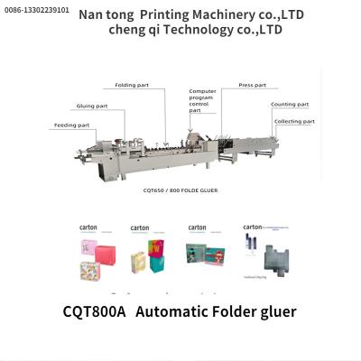 China CQT/800A Automatische folder Gluer Box Maker Machine 1600 KG Automatische Grade Automatische Te koop