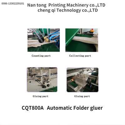 China CQT/800A Automatische folder Gluer Box Maker Machine 1600 KG Automatische Grade Automatische Te koop