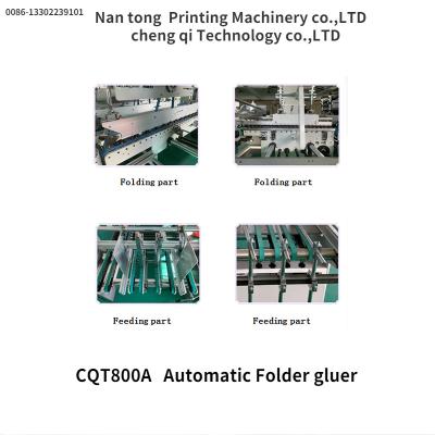 China CQT/800A Automatische folder Gluer Box Maker Machine 1600 KG Automatische Grade Automatische Te koop