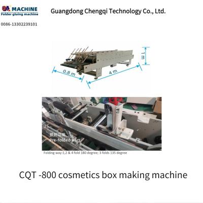 China Atualize seu processo de embalagem com a máquina de fazer caixas de cosméticos pré-dobradas CQT-800 à venda