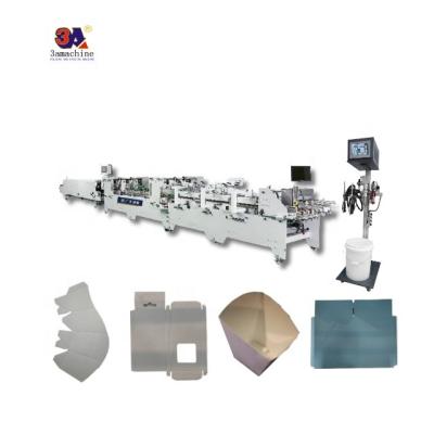 China Karton vouwlijm Semi-automatische folderlijmmachine voor doos plakmachine 380V3P Te koop