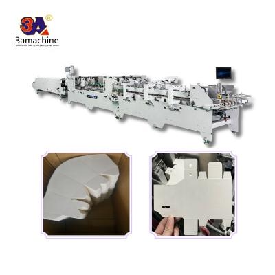 China Karton vouwlijm Semi-automatische folderlijmmachine voor doos plakmachine 380V3P Te koop