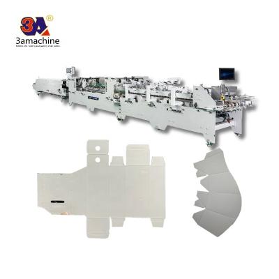 China Karton vouwlijm Semi-automatische folderlijmmachine voor doos plakmachine 380V3P Te koop